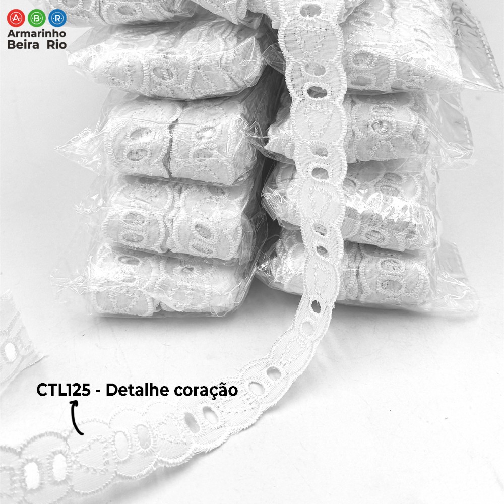 KIT 10 PECAS PASSA FITA CTL125 BRANCO | Armarinho Beira Rio Ltda